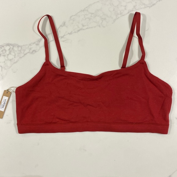 SKIMS | Intimates & Sleepwear | Skims Cotton Jersey Scoop Bralette ...